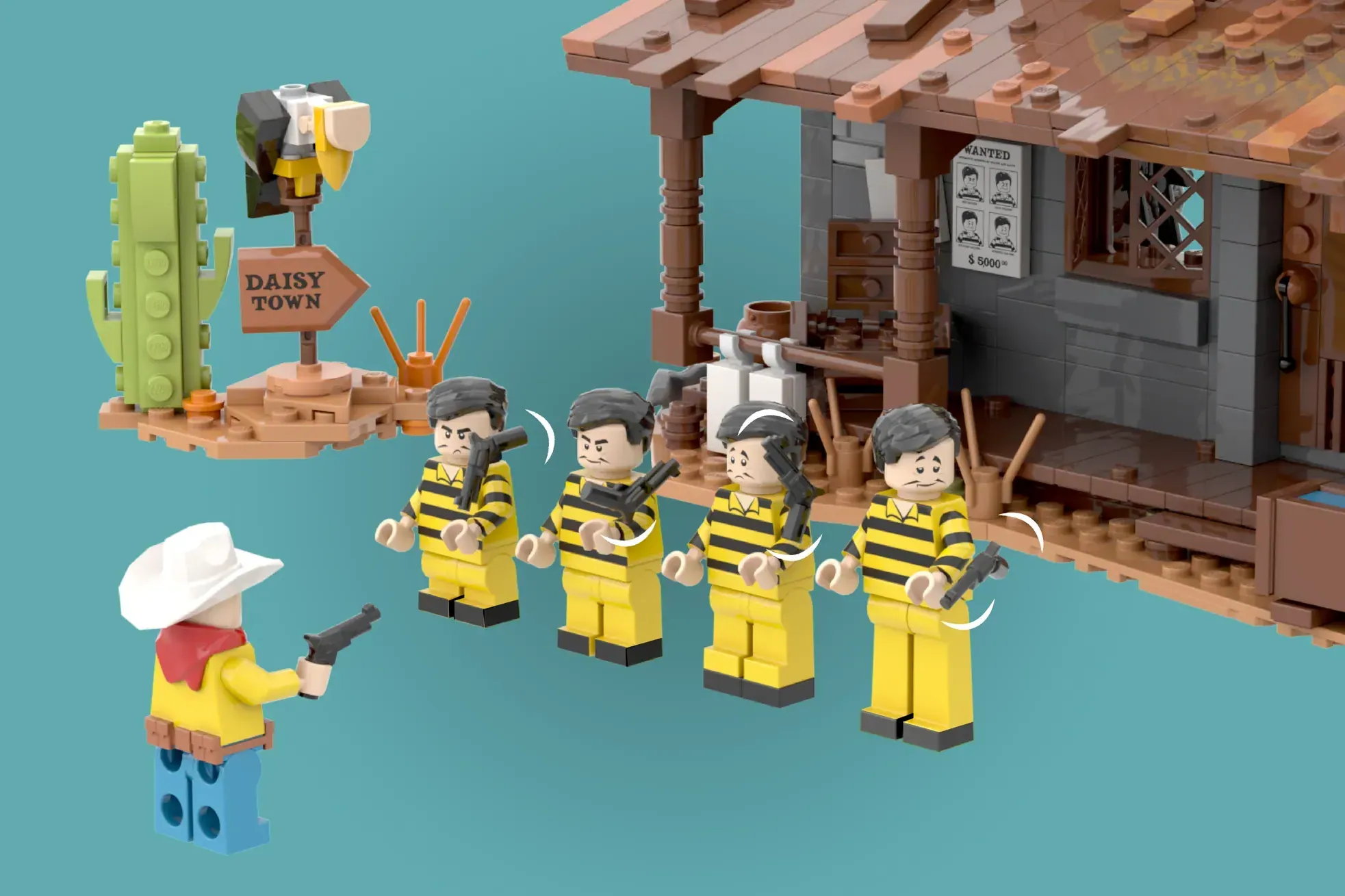 Lucky Luke: The Sheriff's Office and the Escape of the Dalton | LEGO® Ideas