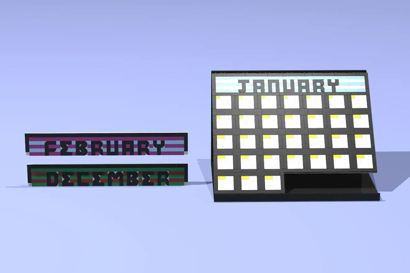 Brick Calendar: Months/Days of the Year | LEGO® Ideas