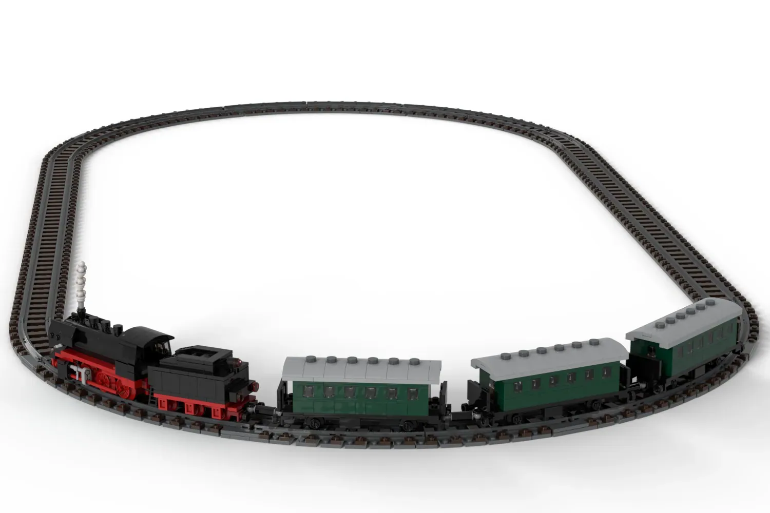 H0 Train Starter Set With Class 24 Steam Locomotive | LEGO® Ideas