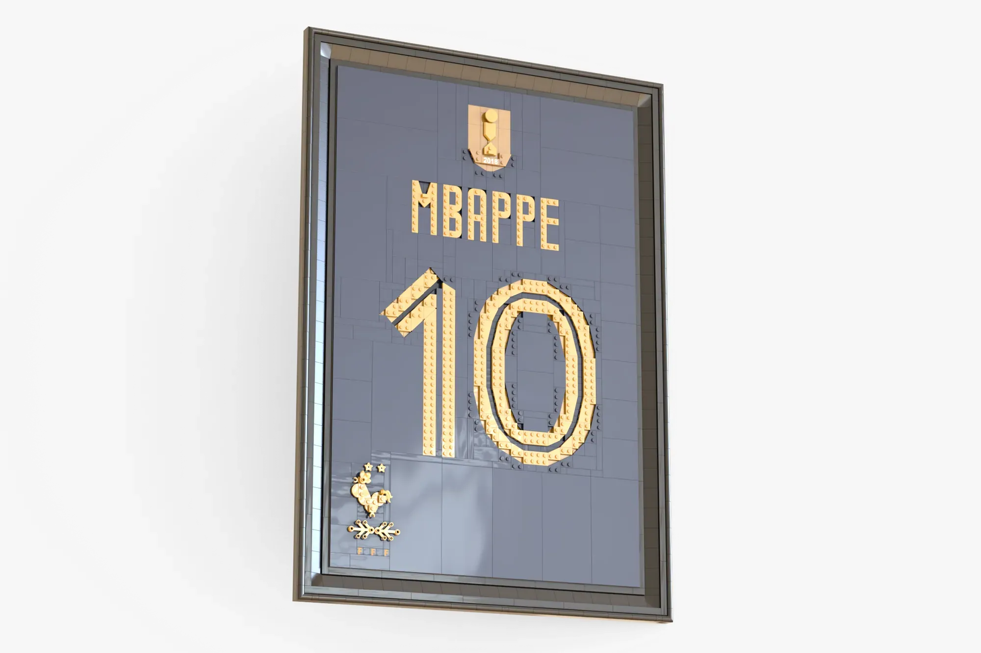 Kylian Mbappé No. 10 Jersey in Frame | LEGO® Ideas