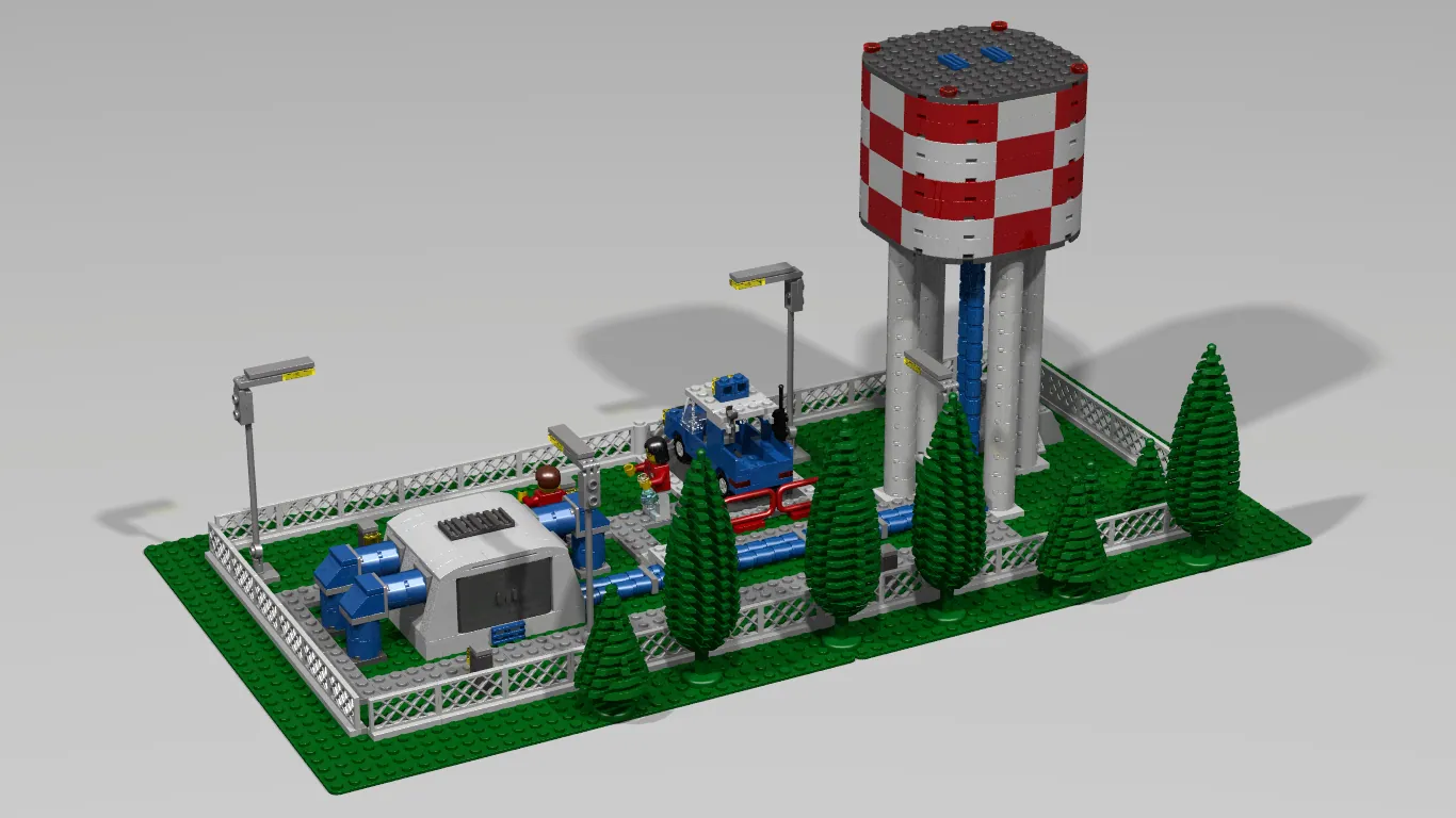 Town Water Pumping and Elevation Station | LEGO® Ideas