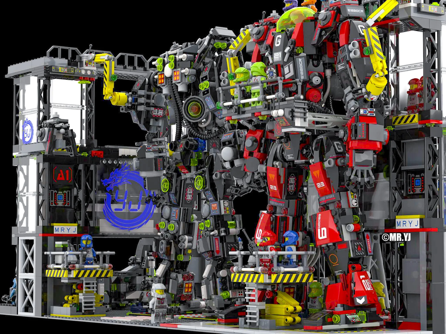 LEGO IDEAS - Galaxy Squad Red Mecha Unit in Action