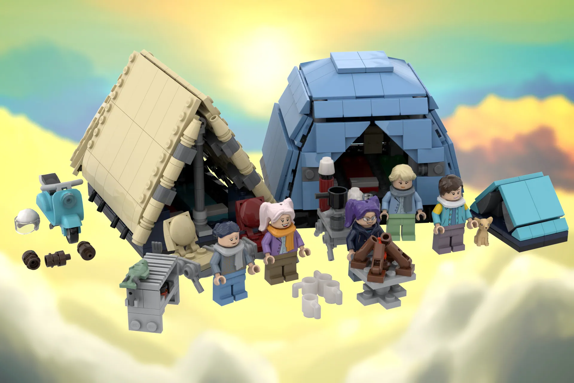 Yuru Camp / Laid-Back Camp: Camping With Everyone | LEGO® Ideas