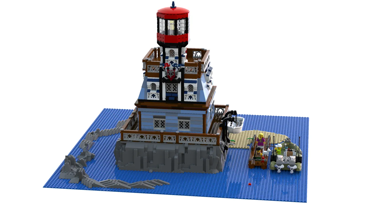 Brick Reef Lighthouse - Remodeled | LEGO® Ideas