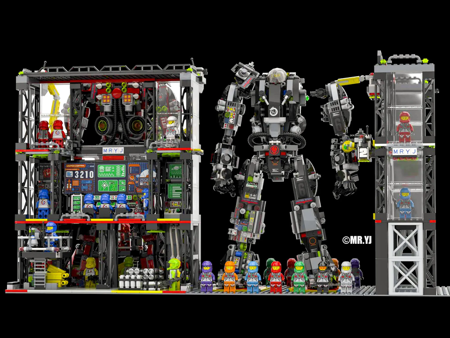 LEGO IDEAS - Galaxy Squad Red Mecha Unit in Action