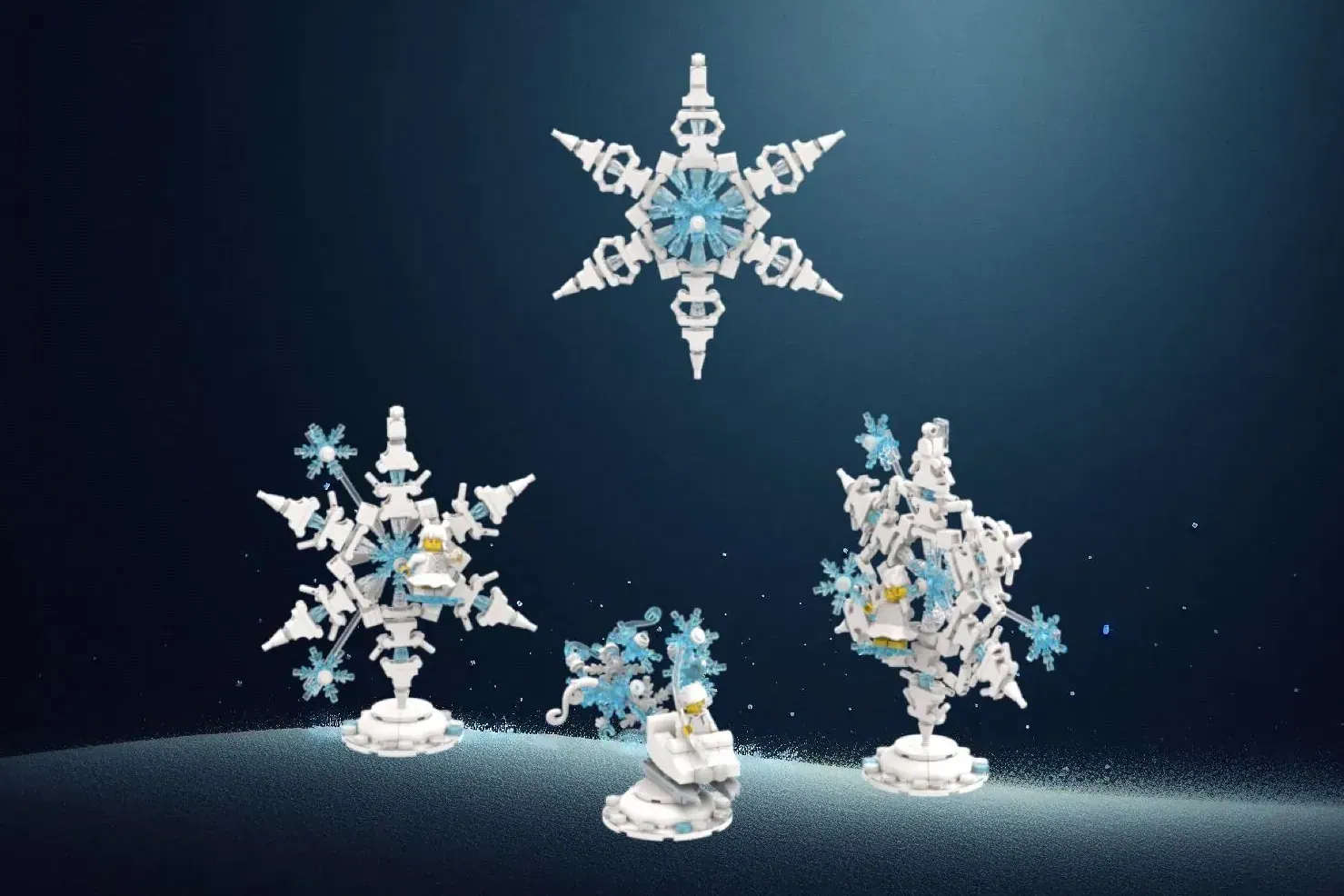 Little Snowflakes Gone Travelling - Ornament Set | LEGO® Ideas