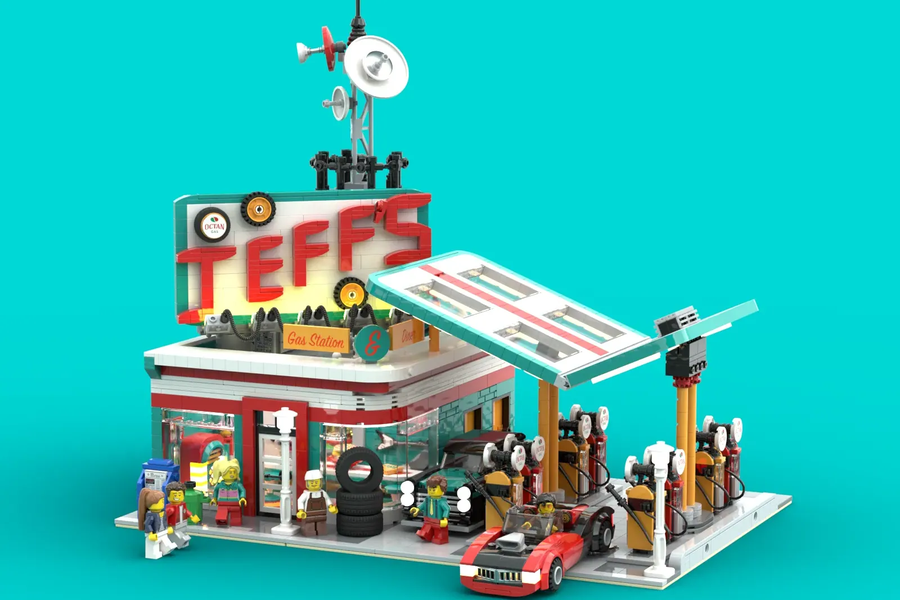 Gas Station Lego Town