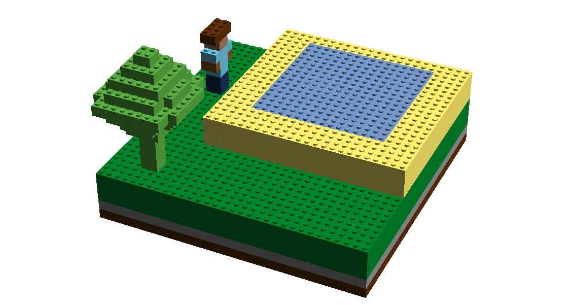 Mini Minecraft Worlds: Poolside view | LEGO® Ideas