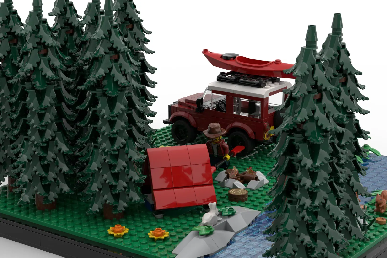 Into the Pines: Riverbank Camping Adventure | LEGO® Ideas
