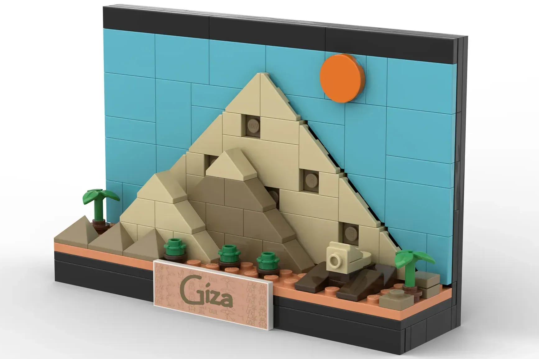 Giza Postcard - Pyramids and Sphinx | LEGO® Ideas