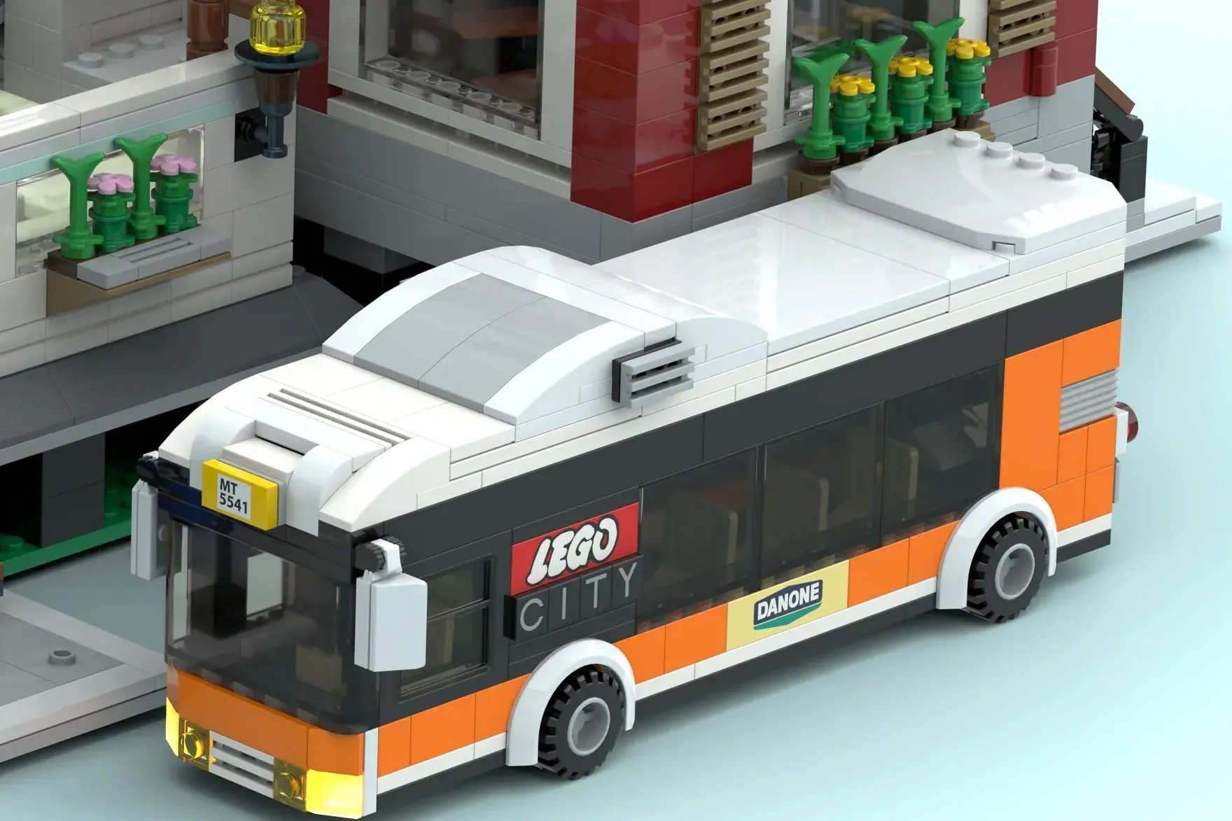 Complex Two - Water Slide Dorm With Orange Brick City Bus | LEGO® Ideas