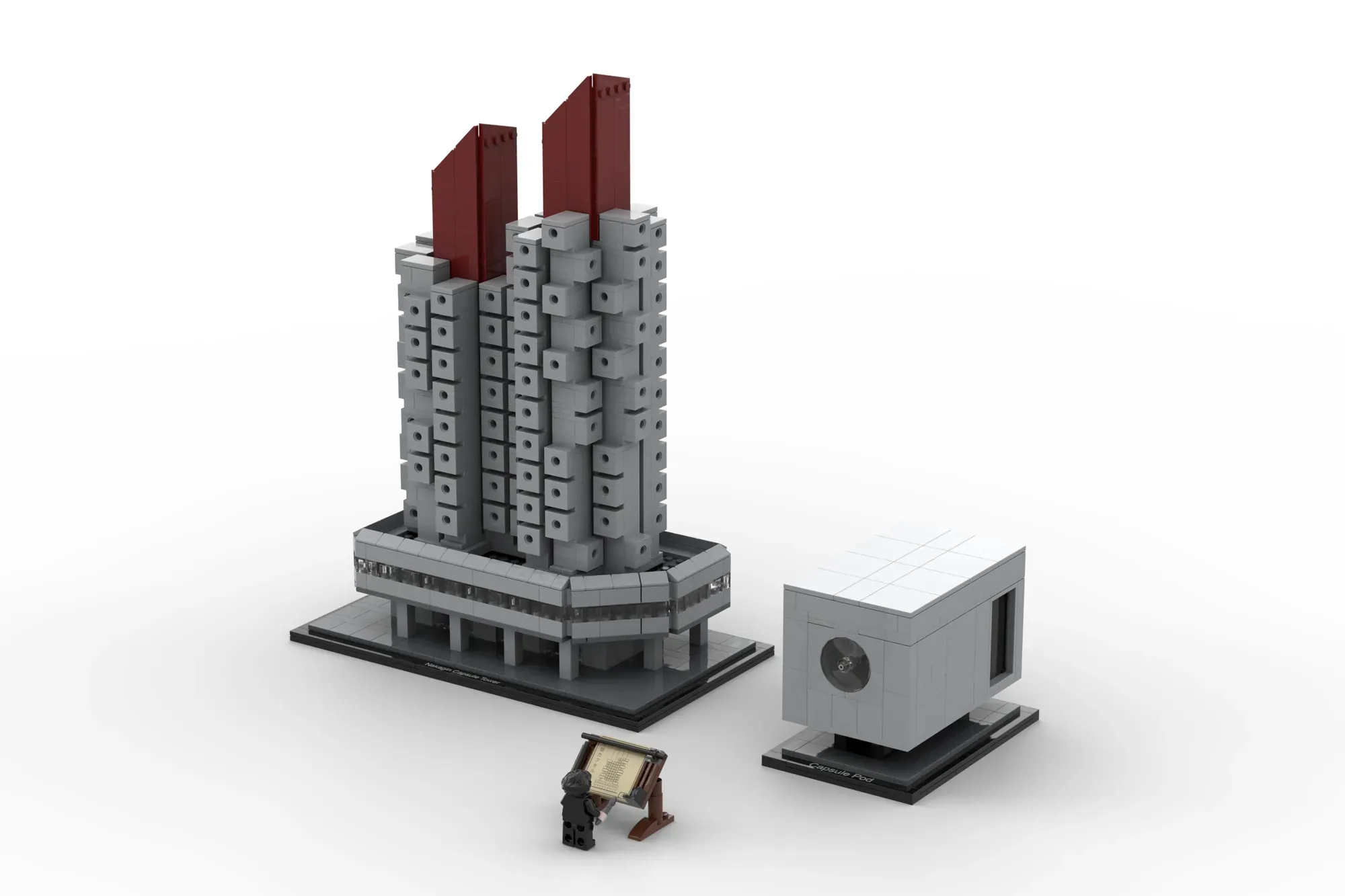 Nakagin Capsule Tower + Pod | LEGO® Ideas