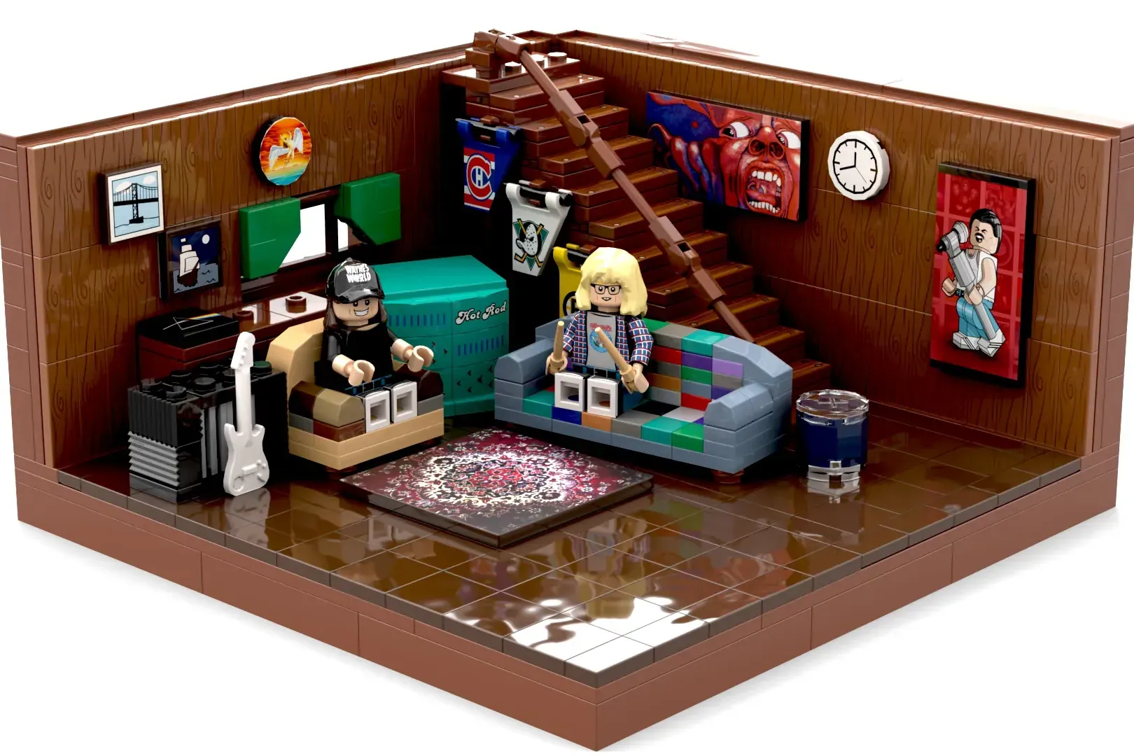 Wayne’s World Basement Studio | LEGO® Ideas