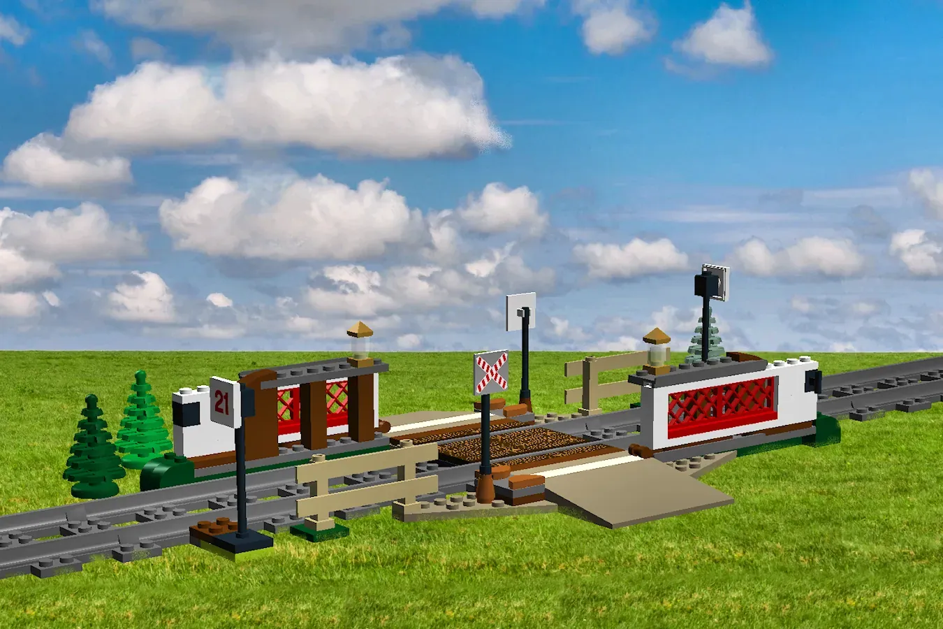 Level Crossing With Sliding Gates, France [LDD] | LEGO® Ideas