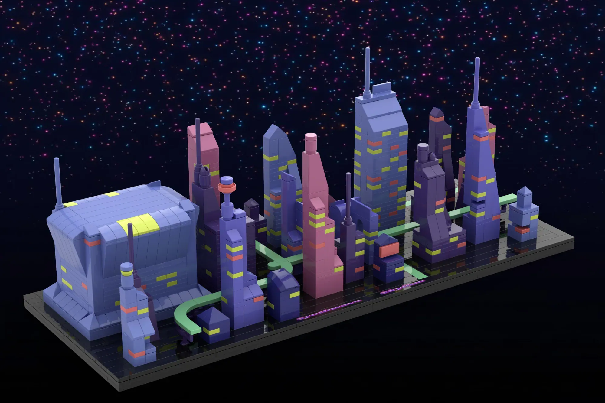 Synthwave Skyline | LEGO® Ideas