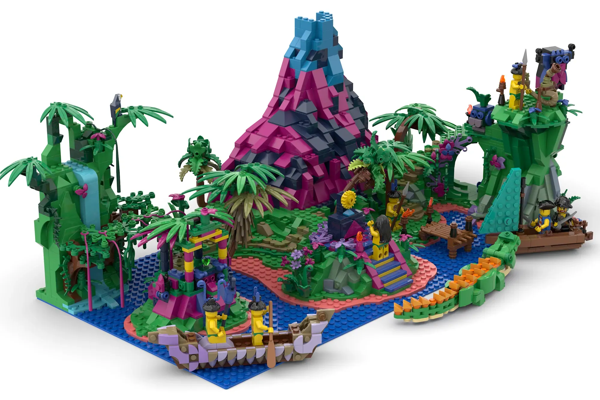 Purple Volcano Lagoon | LEGO® Ideas