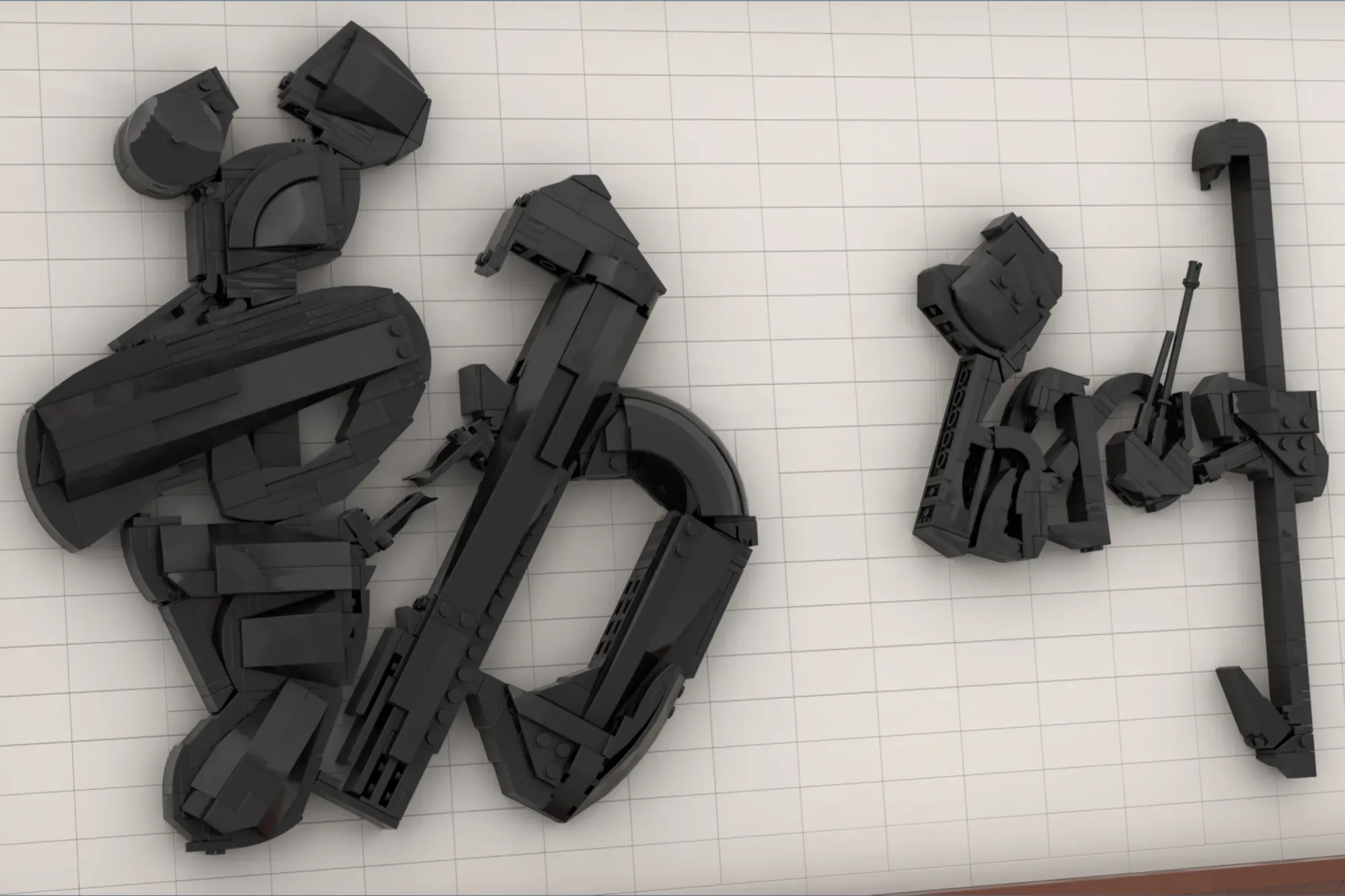 Lego Calligraphy Art Work: 'Tian Dao Chou Qin,' Embodying the Wisdom of ...