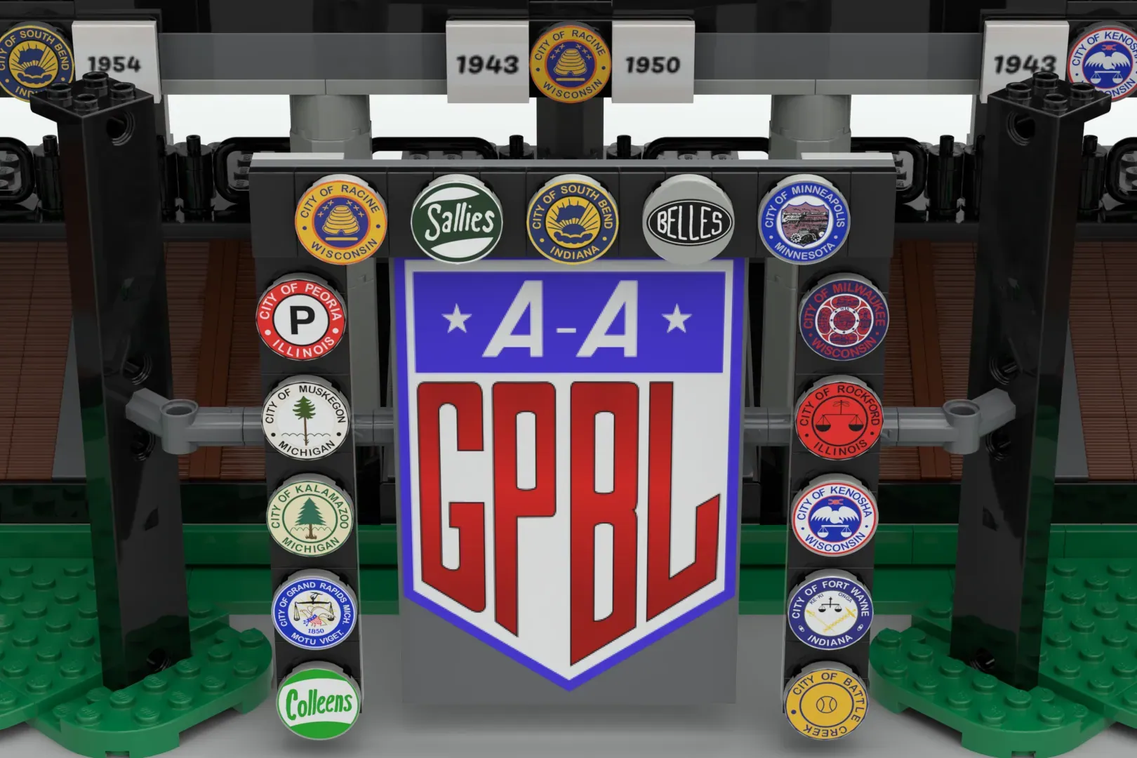 All-American Girls Professional Baseball League Stadium | LEGO® Ideas