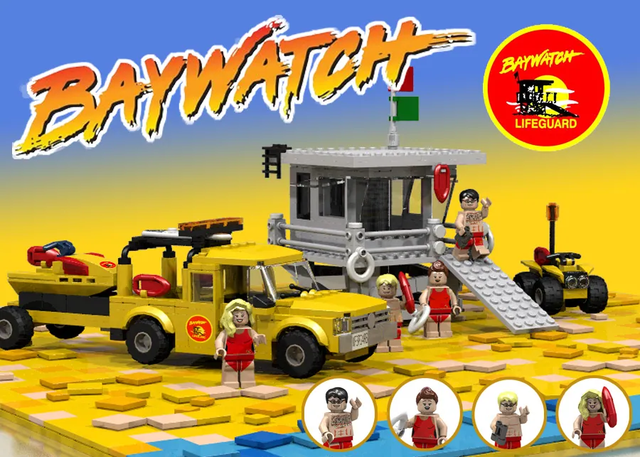 Baywatch - Lifeguards (Pickup, Quad, Jetski, Tower and the Crew) | LEGO ...