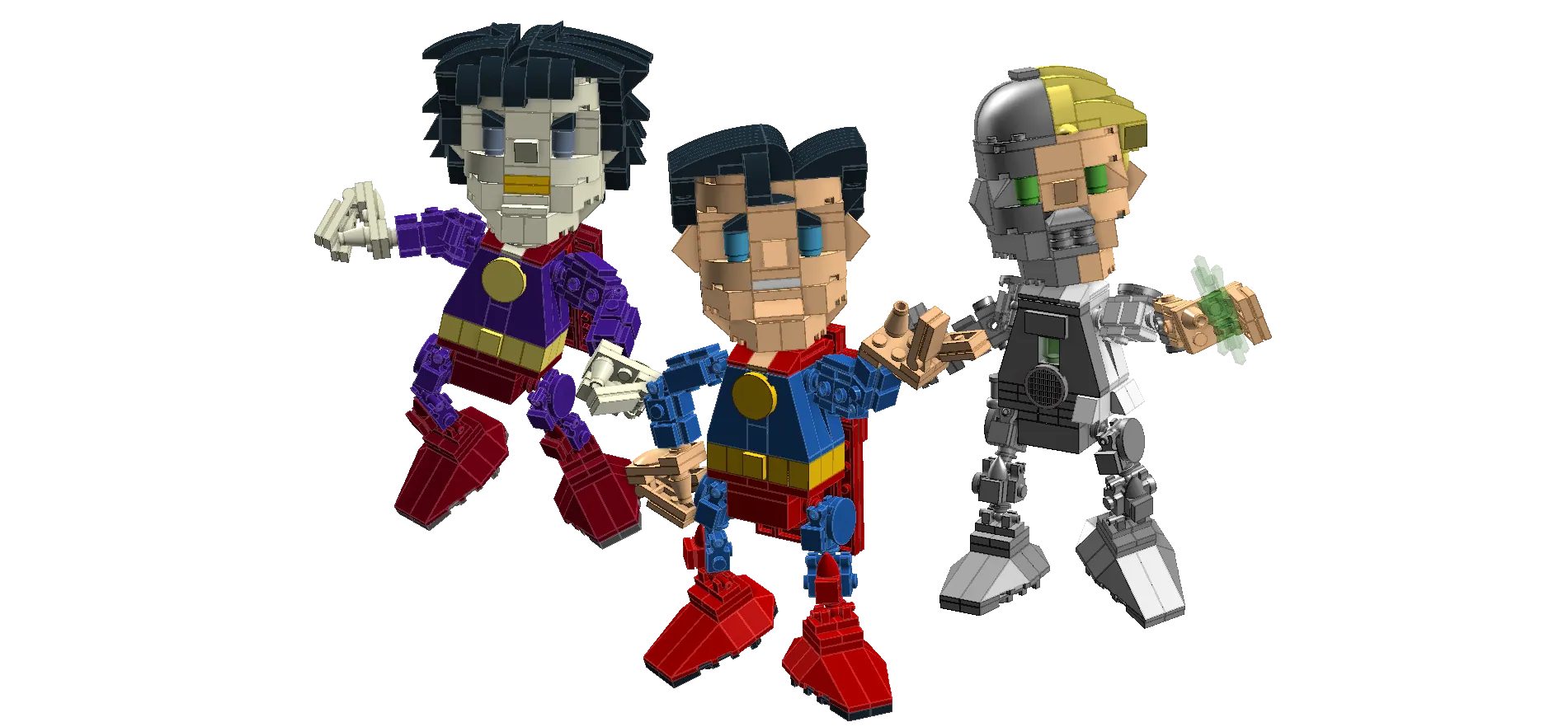 Chibi Lego builds ( CHIBO'S ) DC SUPERMAN - Bizarro, Metallo, Superman ...