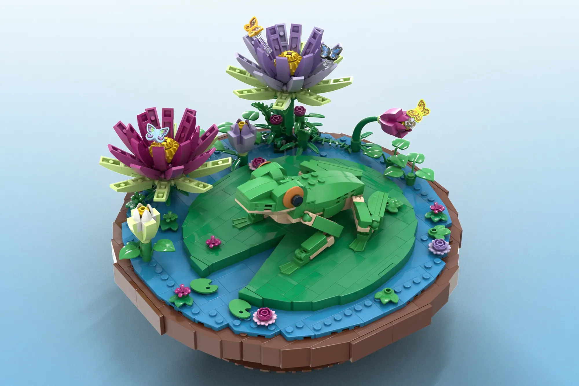 Water Lily and Frog | LEGO® Ideas