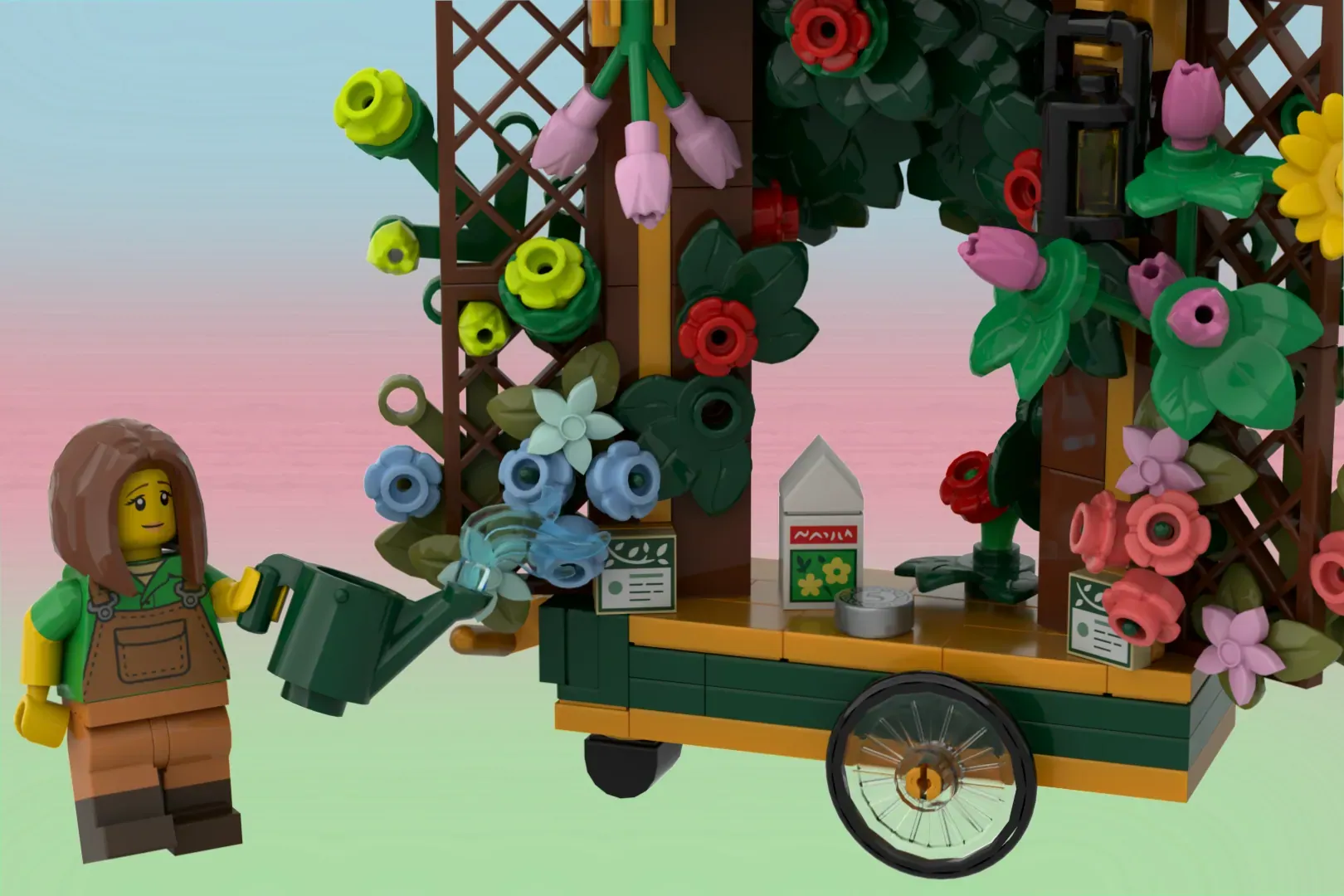 Sunrise Flowers Vendor Cart | LEGO® Ideas