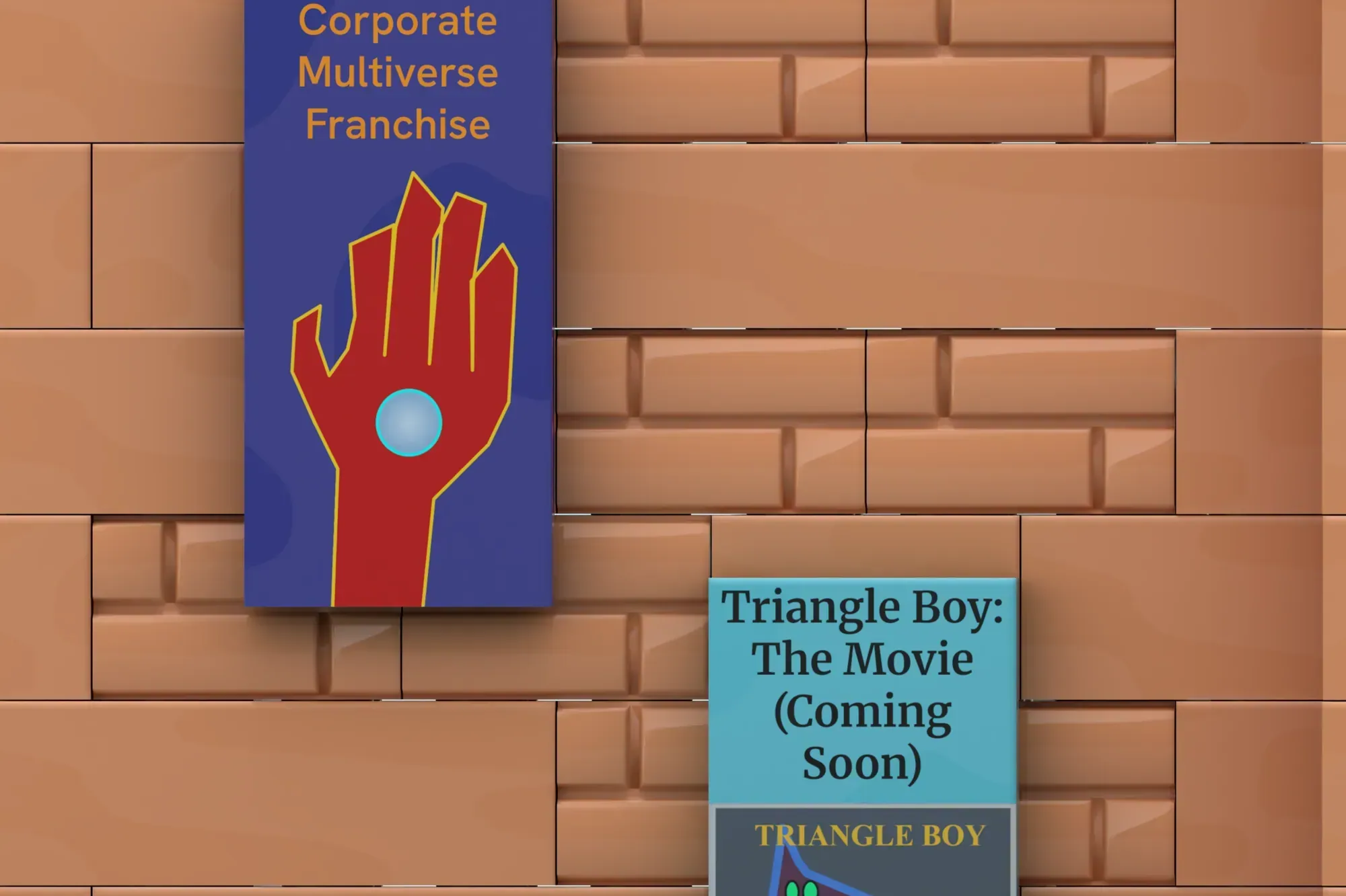 Mop Angeles Theater Diorama From Triangle Boy, Sliding Thru Shapeland ...