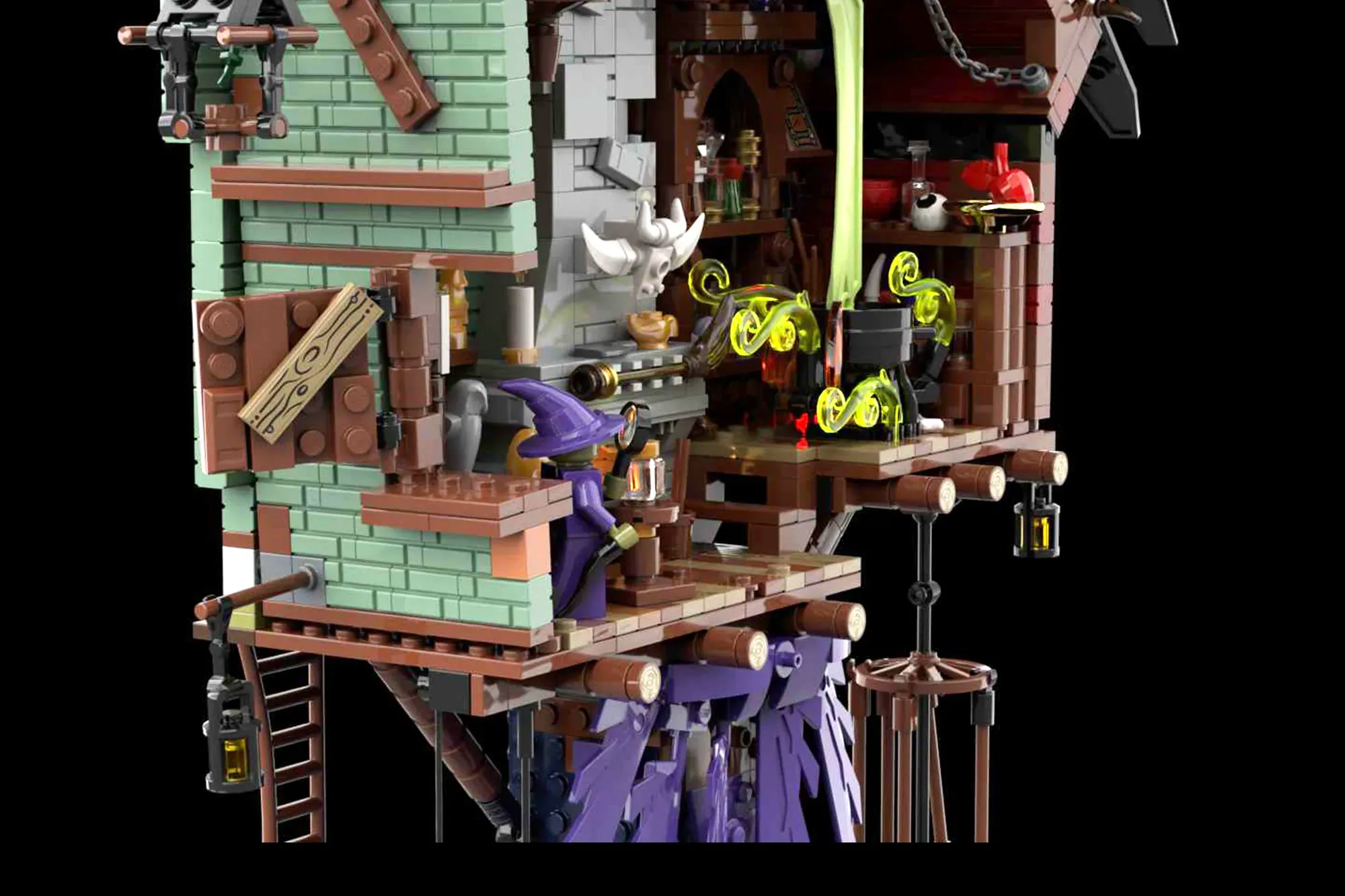 Baba Yaga`s Chicken Legged Hut With Hansel and Gretel | LEGO® Ideas