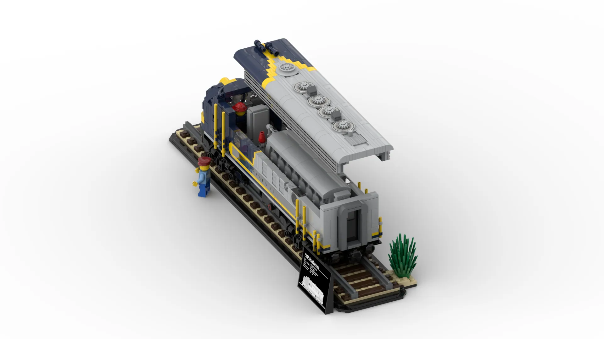 ATSF Bluebonnet – EMD F7A | LEGO® Ideas