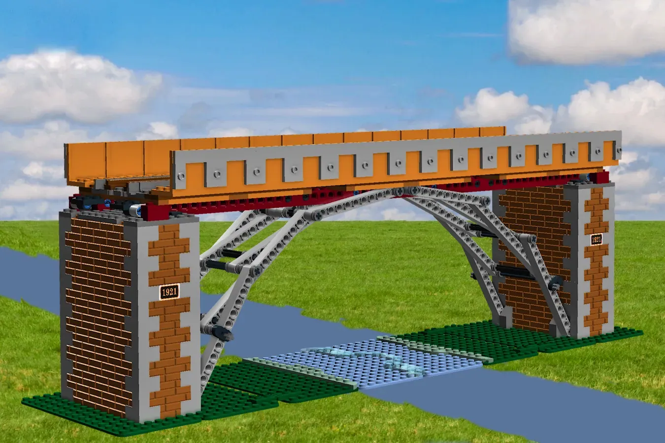 High Railway Bridge [LDD] | LEGO® Ideas