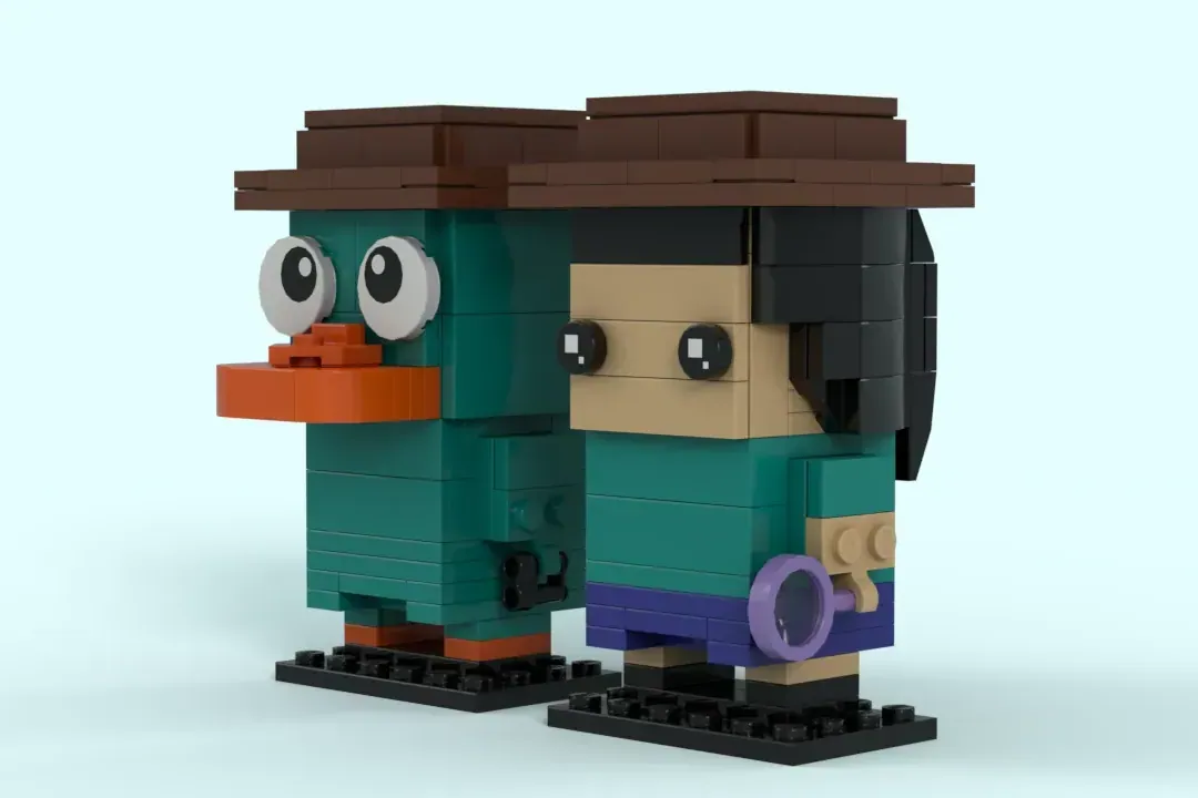 Agent P and Agent T - Phineas and Ferb - Brickheadz | LEGO® Ideas