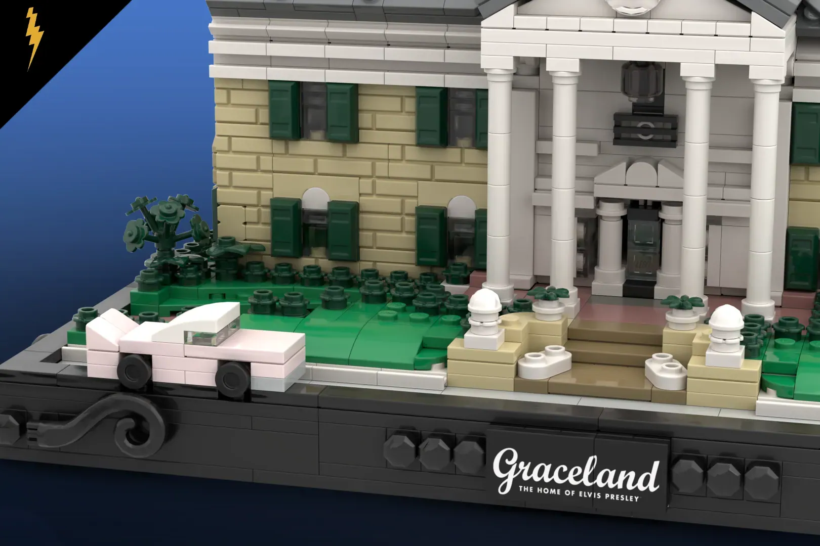 Elvis Presley's Mansions (Graceland) & 68" Comeback Special Diorama ...