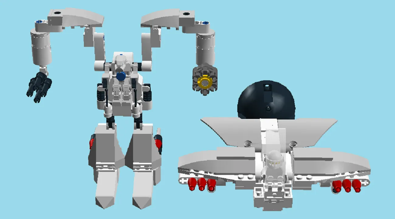 Exo-Force Duo - Human/Robot Teamwork | LEGO® Ideas