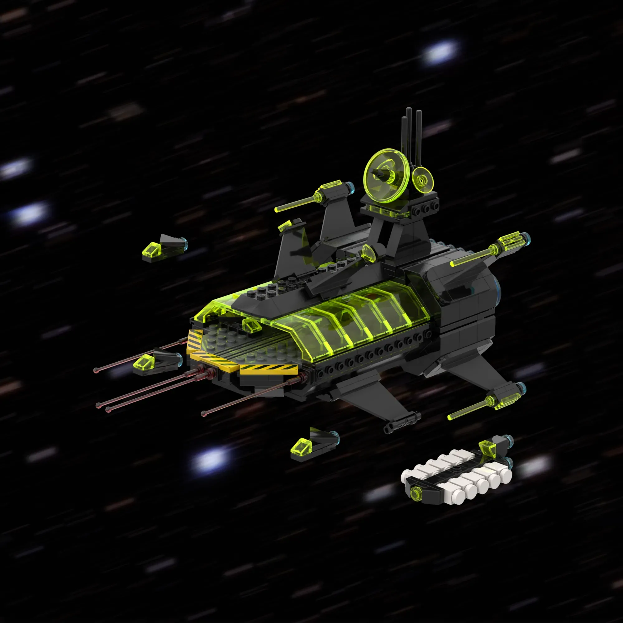 Blacktron II Spacecraft Carrier "Catfish" | LEGO® Ideas