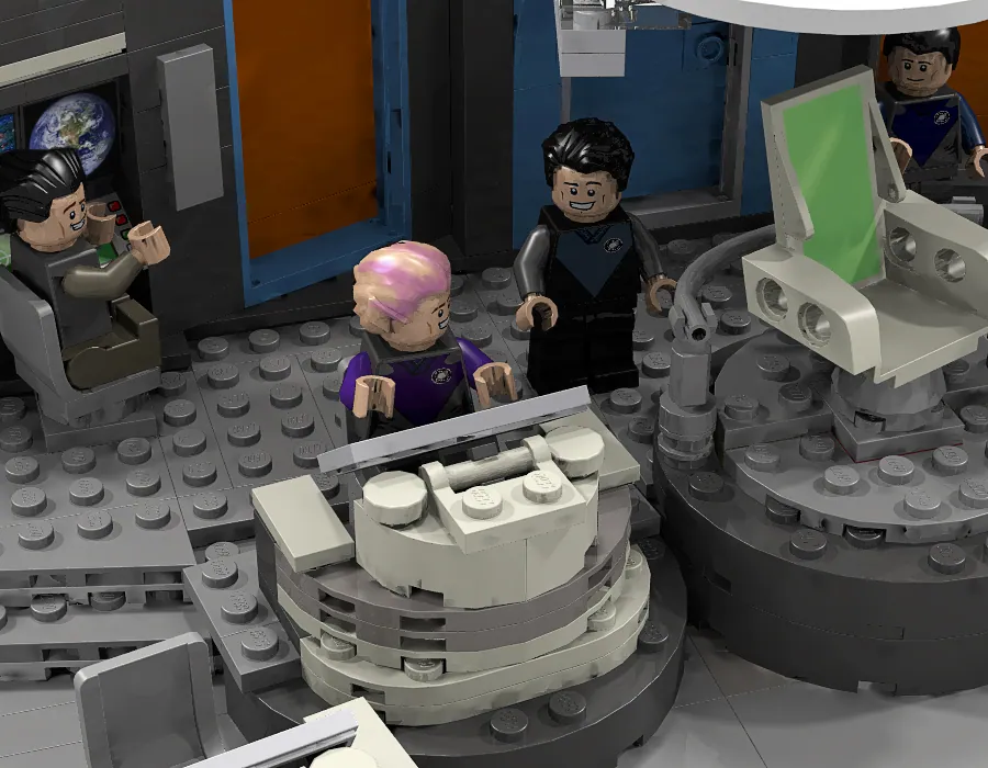 Galaxy Quest - N.S.E.A. Protector NTE3120 and Bridge | LEGO® Ideas