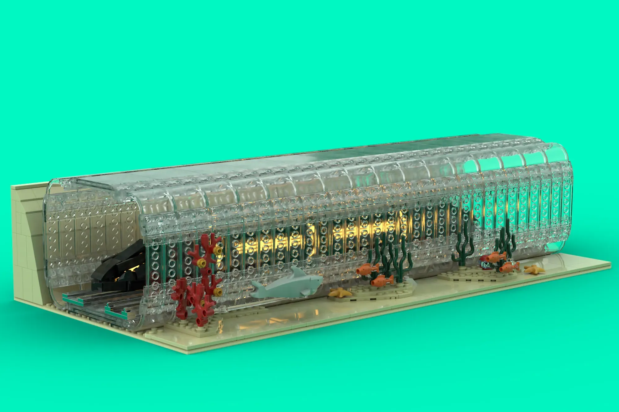 Underwater Neon Rails | LEGO® Ideas
