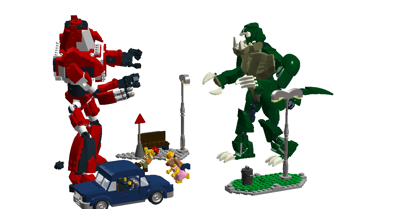 Mecha-hero vs Colossasaurus | LEGO® Ideas