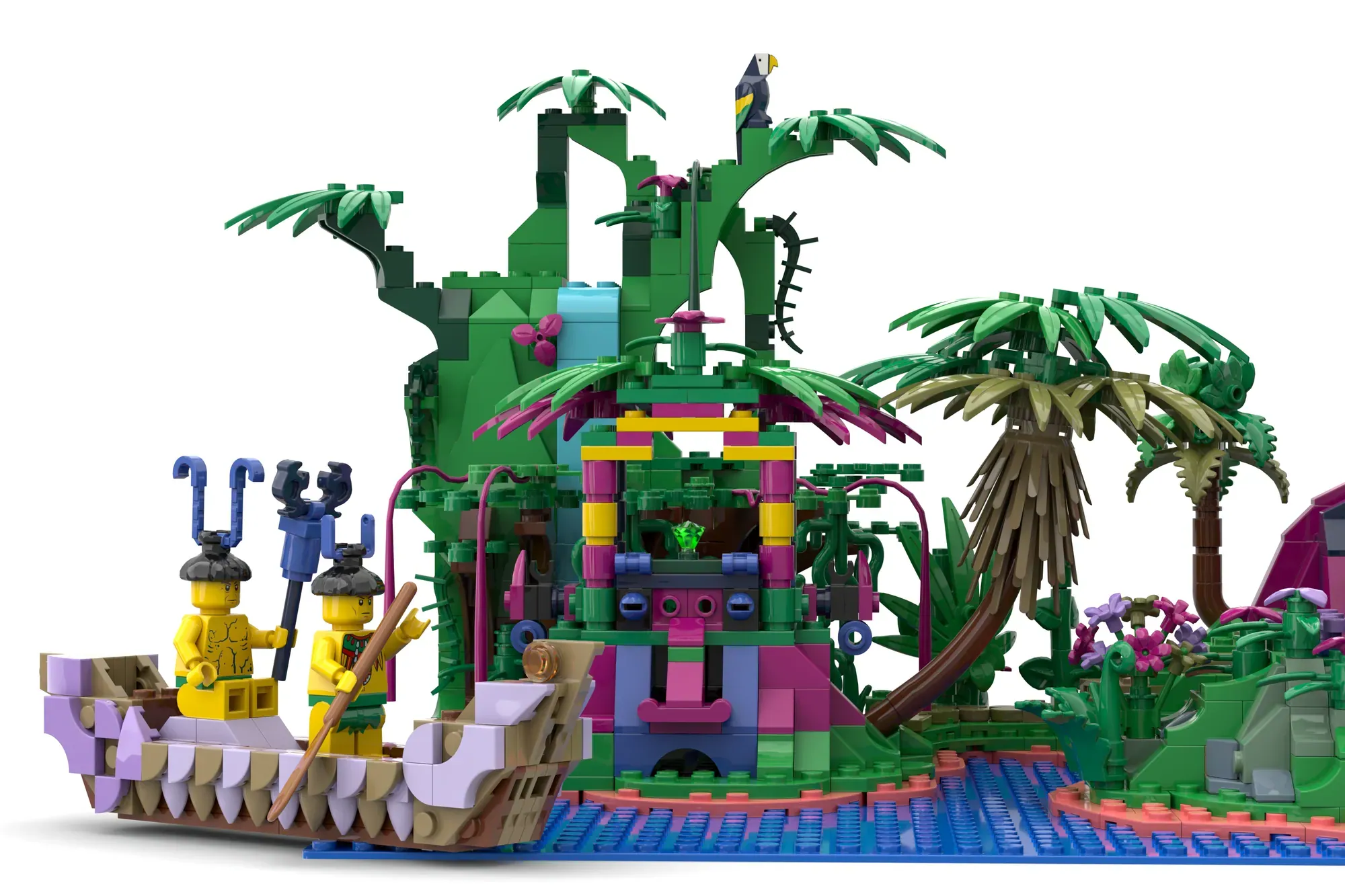 Purple Volcano Lagoon | LEGO® Ideas