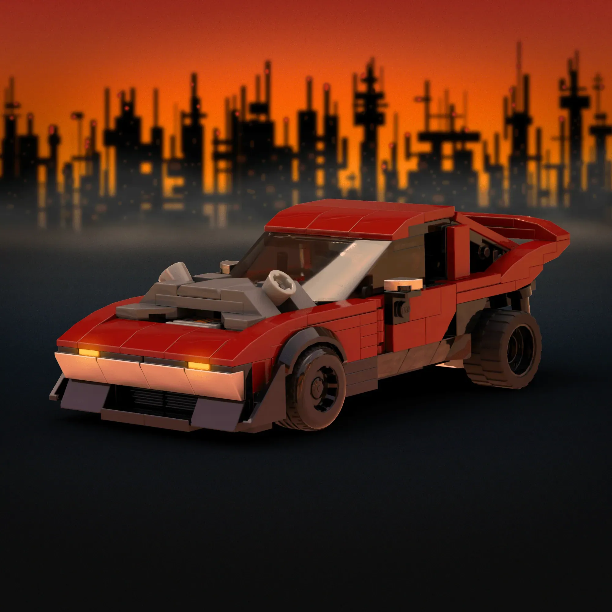 "Tyrant" Cyberpunk Muscle Car | LEGO® Ideas