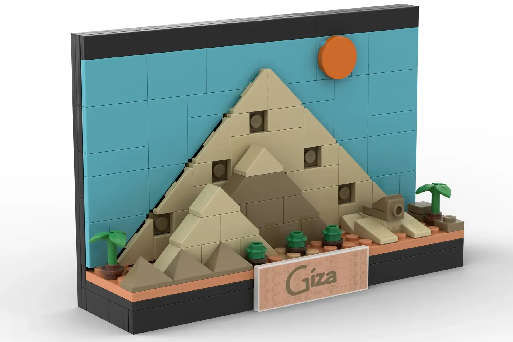Giza Postcard - Pyramids and Sphinx | LEGO® Ideas
