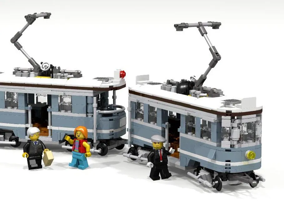 Retro-futuristic Streetcars | LEGO® Ideas