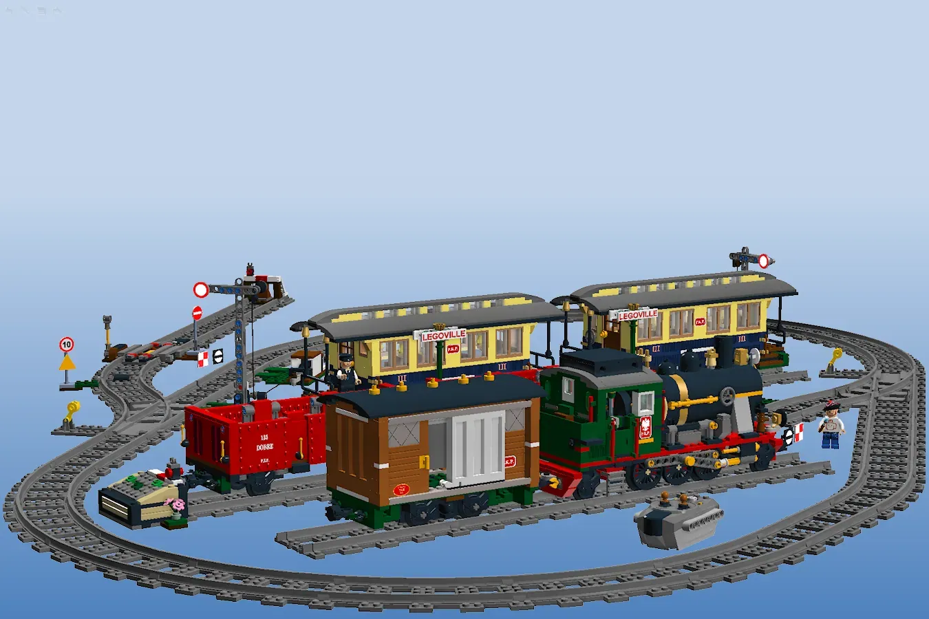 Polish Steam Train Set With Power Function [LDD] | LEGO® Ideas