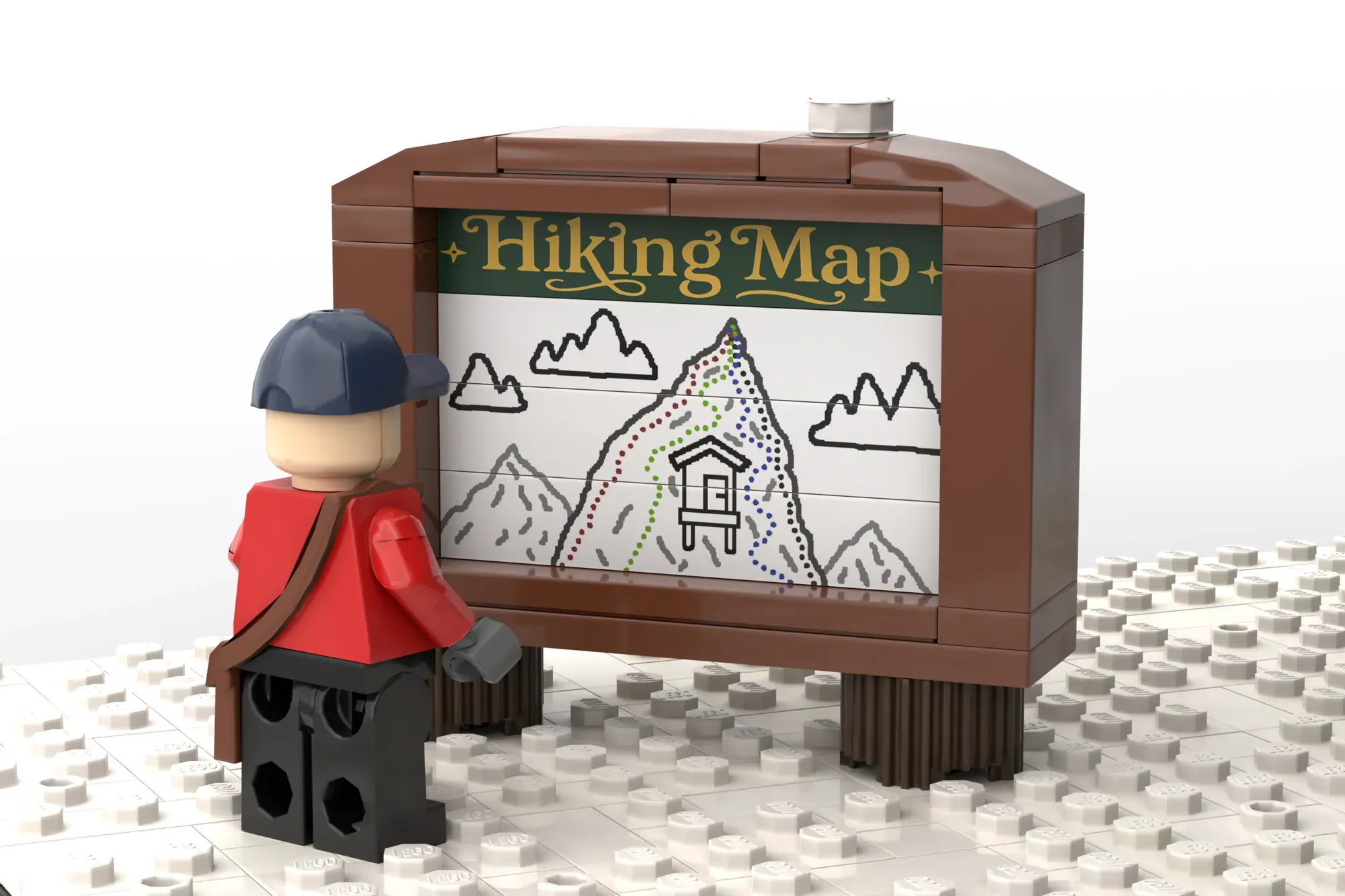 Mountain House Under the Northern Lights Diorama | LEGO® Ideas