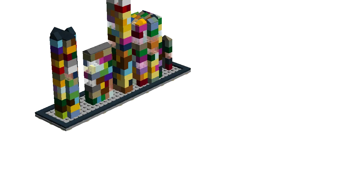 Colourful Skyscraper Skyline | LEGO® Ideas