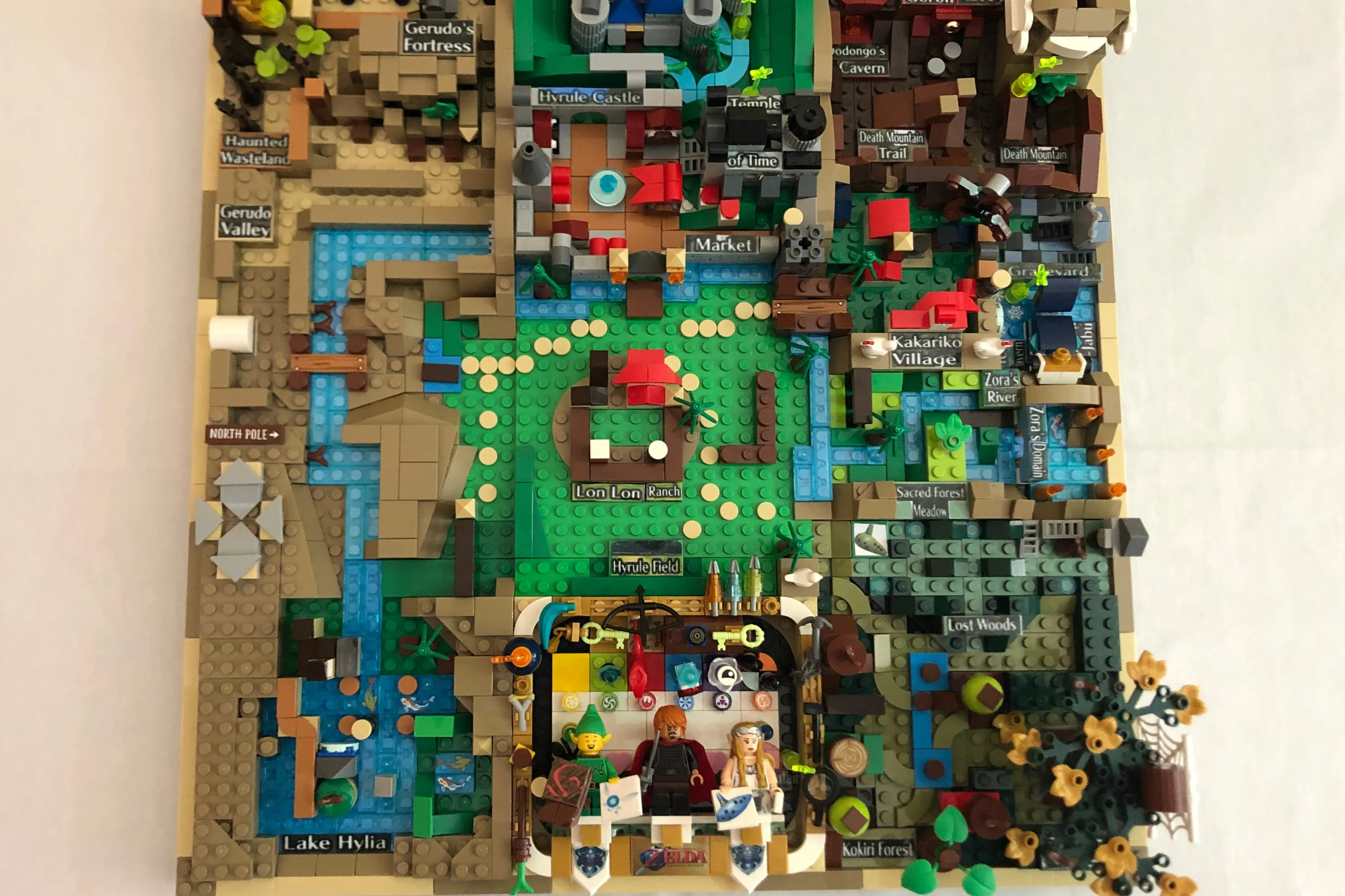 The Legend of Zelda: HYRULE WORLD MAP From Ocarina of Time (N64) | LEGO ...