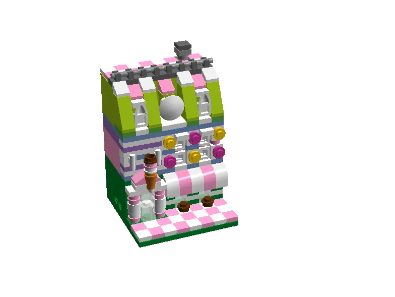 Mini Modular Ice Cream Shop Cafe (Baskin Robins, Cold Stone) | LEGO® Ideas