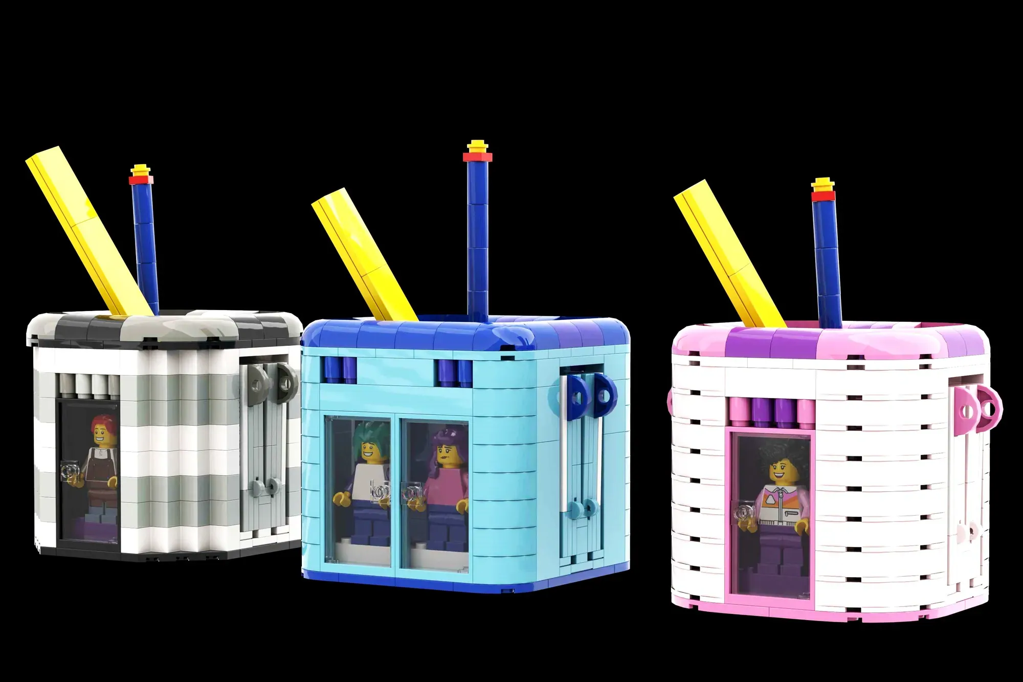 Cheer Me Up Pen Holder and Mini Display | LEGO® Ideas
