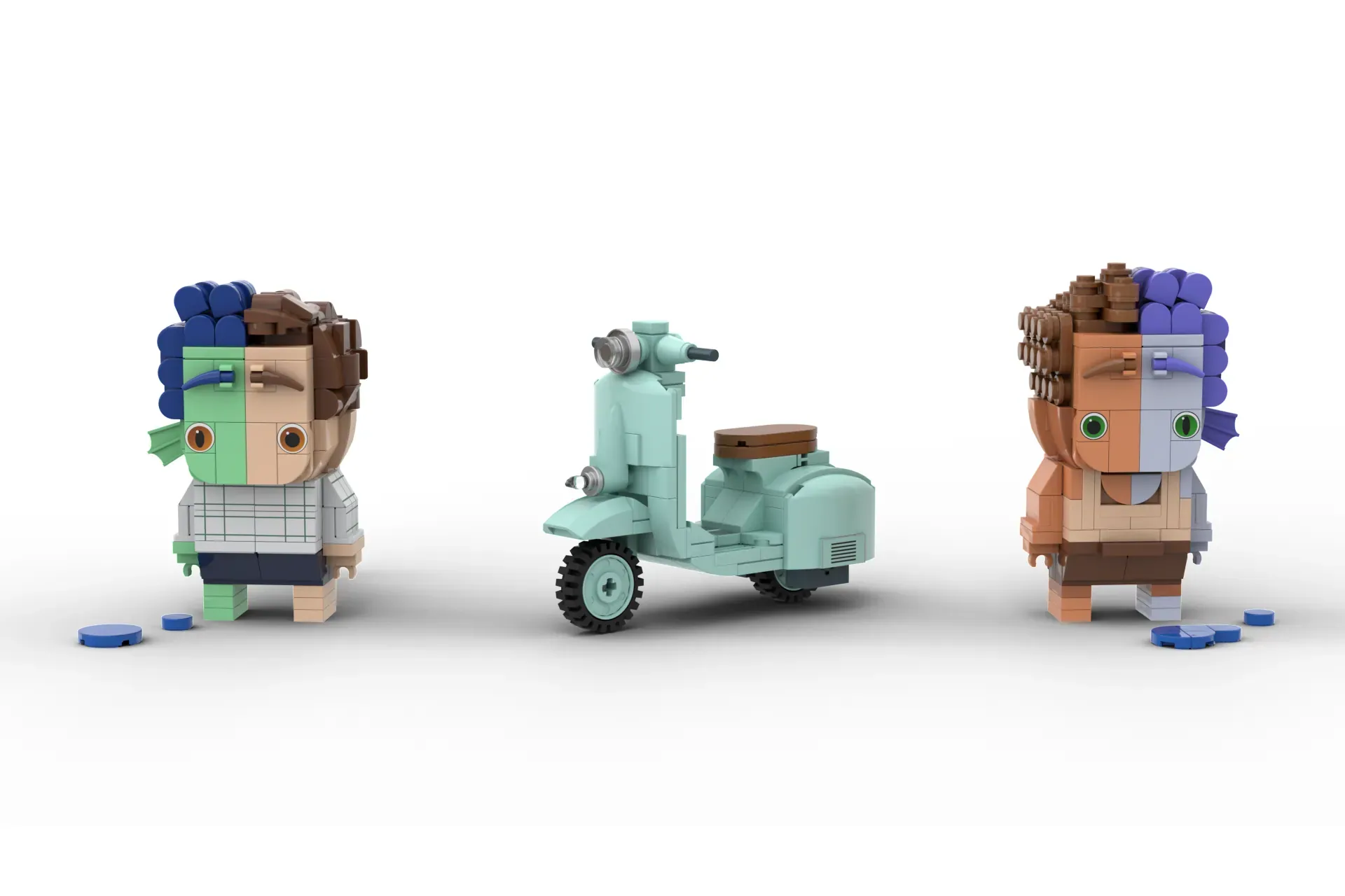 Luca, Alberto & Vespa | LEGO® Ideas