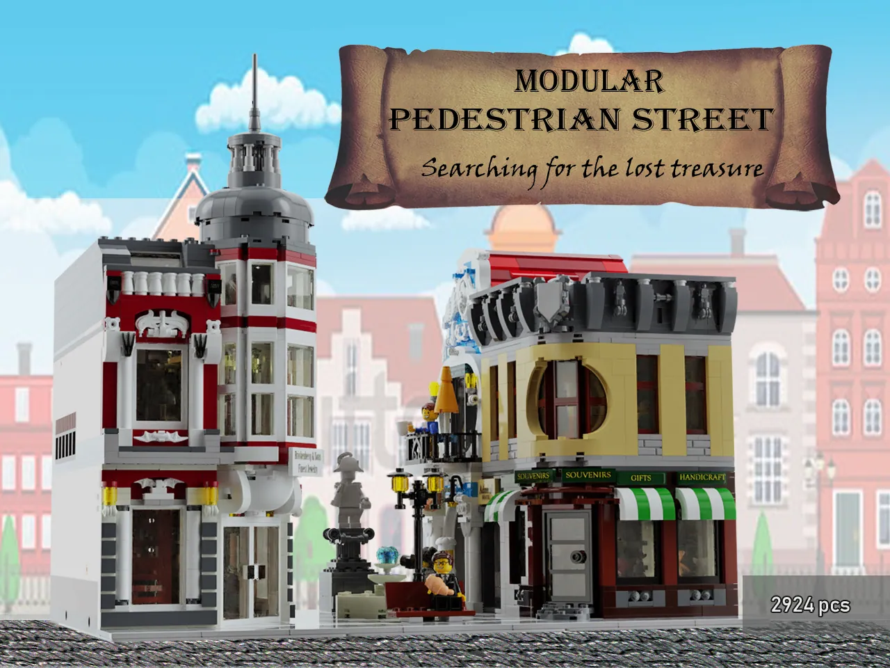 Modular Pedestrian Street: Searching for the Lost Treasure | LEGO® Ideas