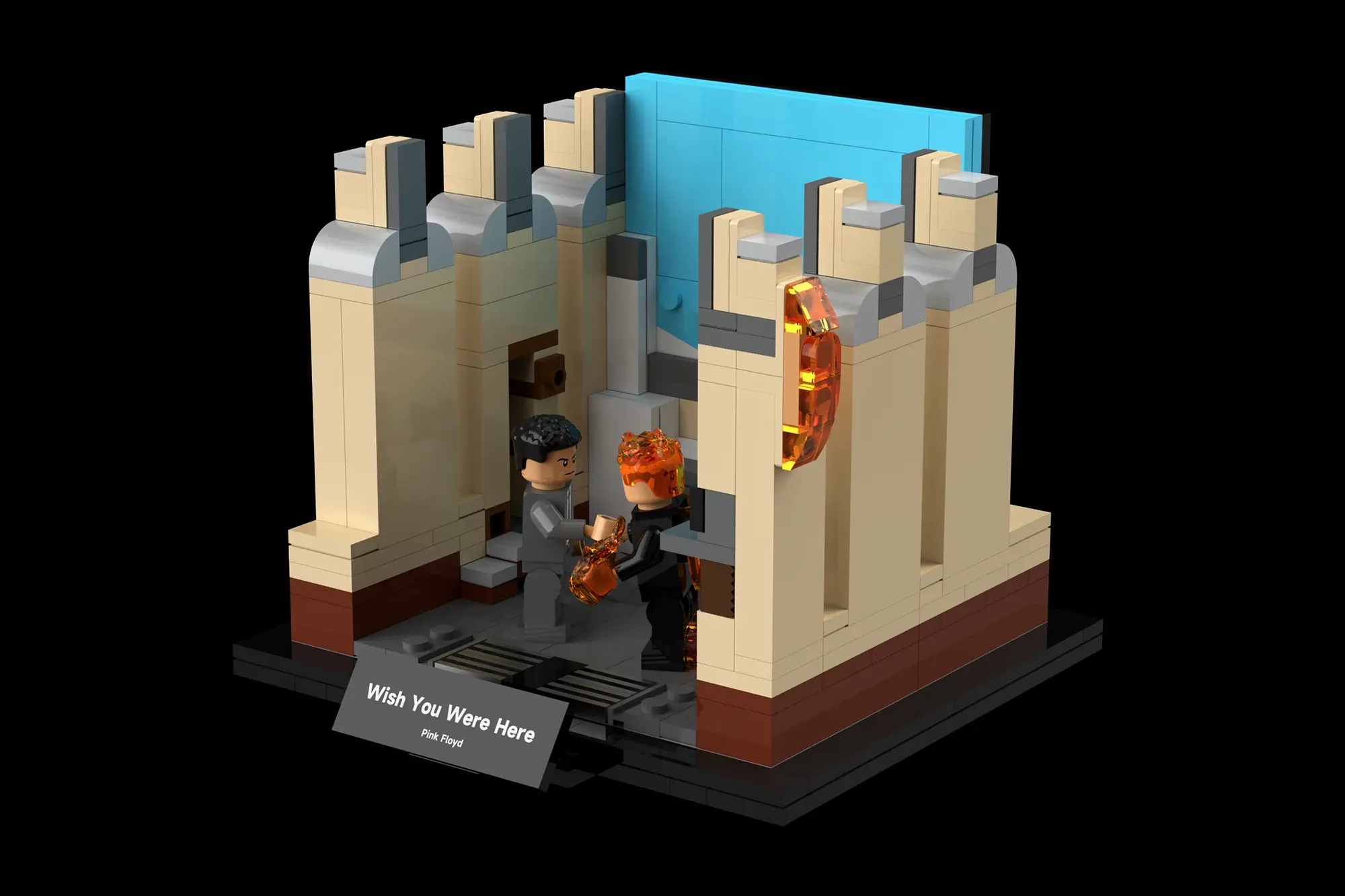 Pink Floyd Album Art Display Model | LEGO® Ideas